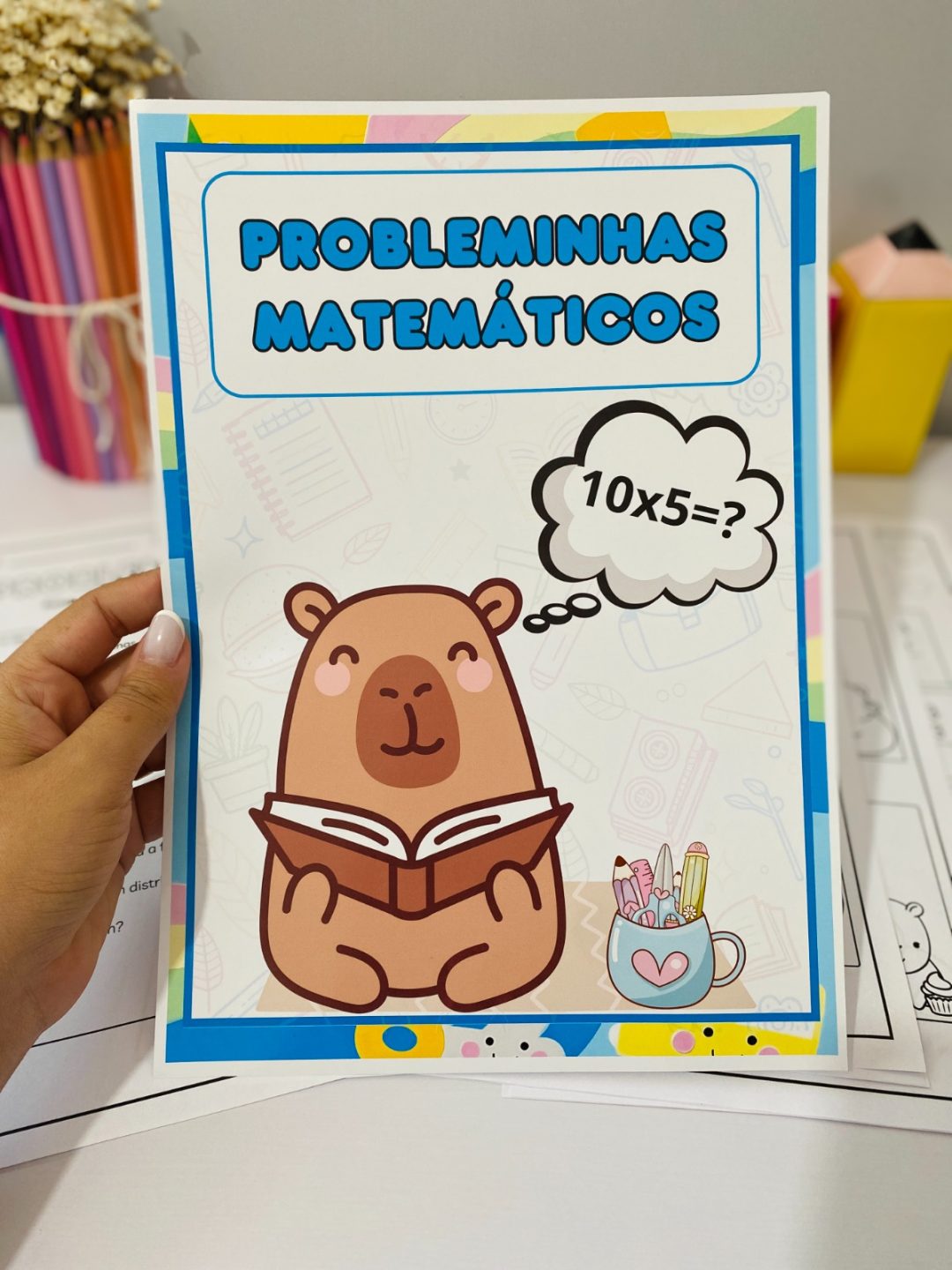 Probleminhas Matemáticos Tema Capivara – Atividades Infantis – Loja de ...